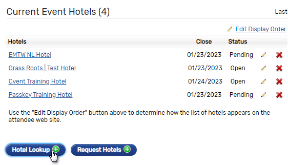 Requesting New Hotels in Passkey