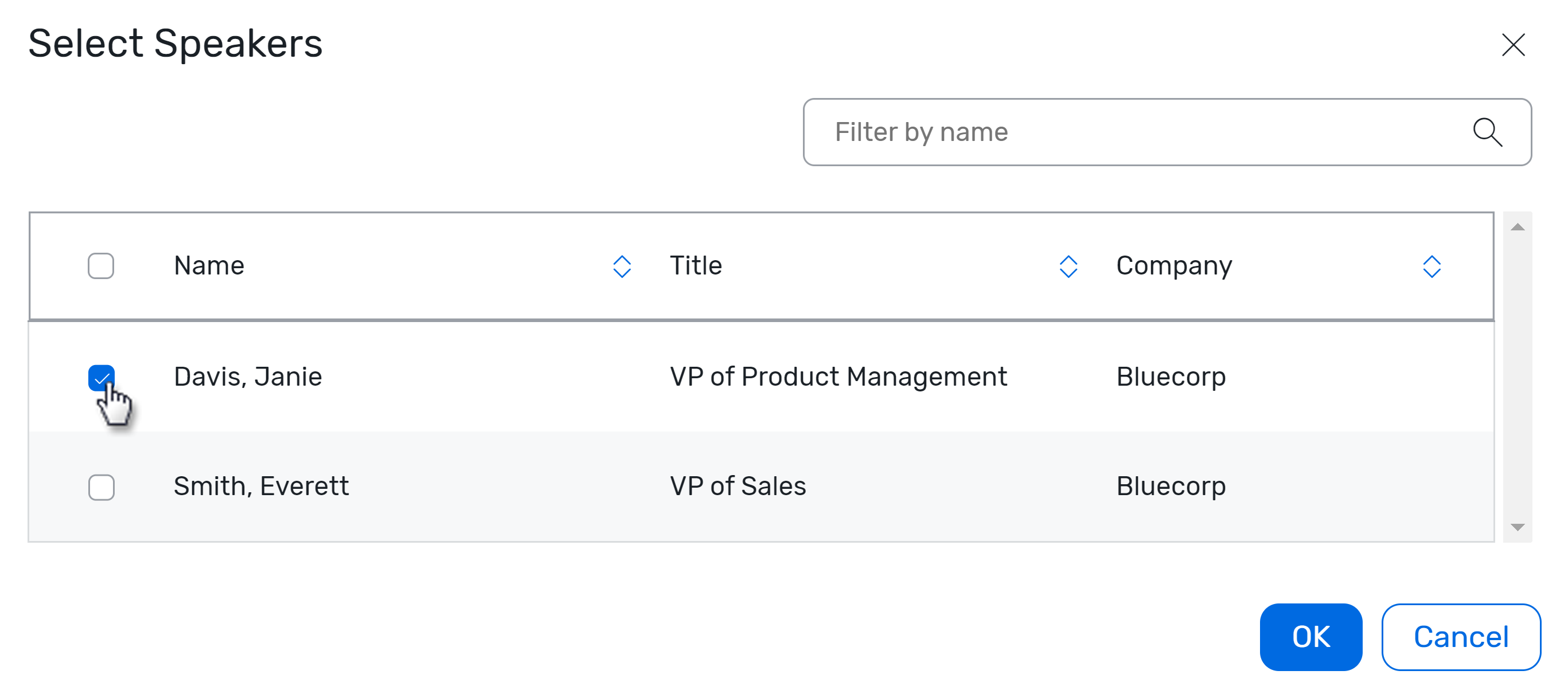 Adding Speakers to Your Event
