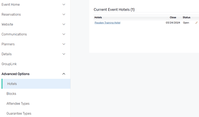 Advanced Options You Can Manage in a Passkey Event