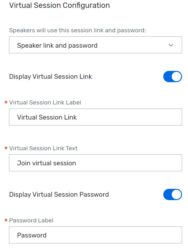 Sharing Virtual Session Details in the Speaker Resource Center