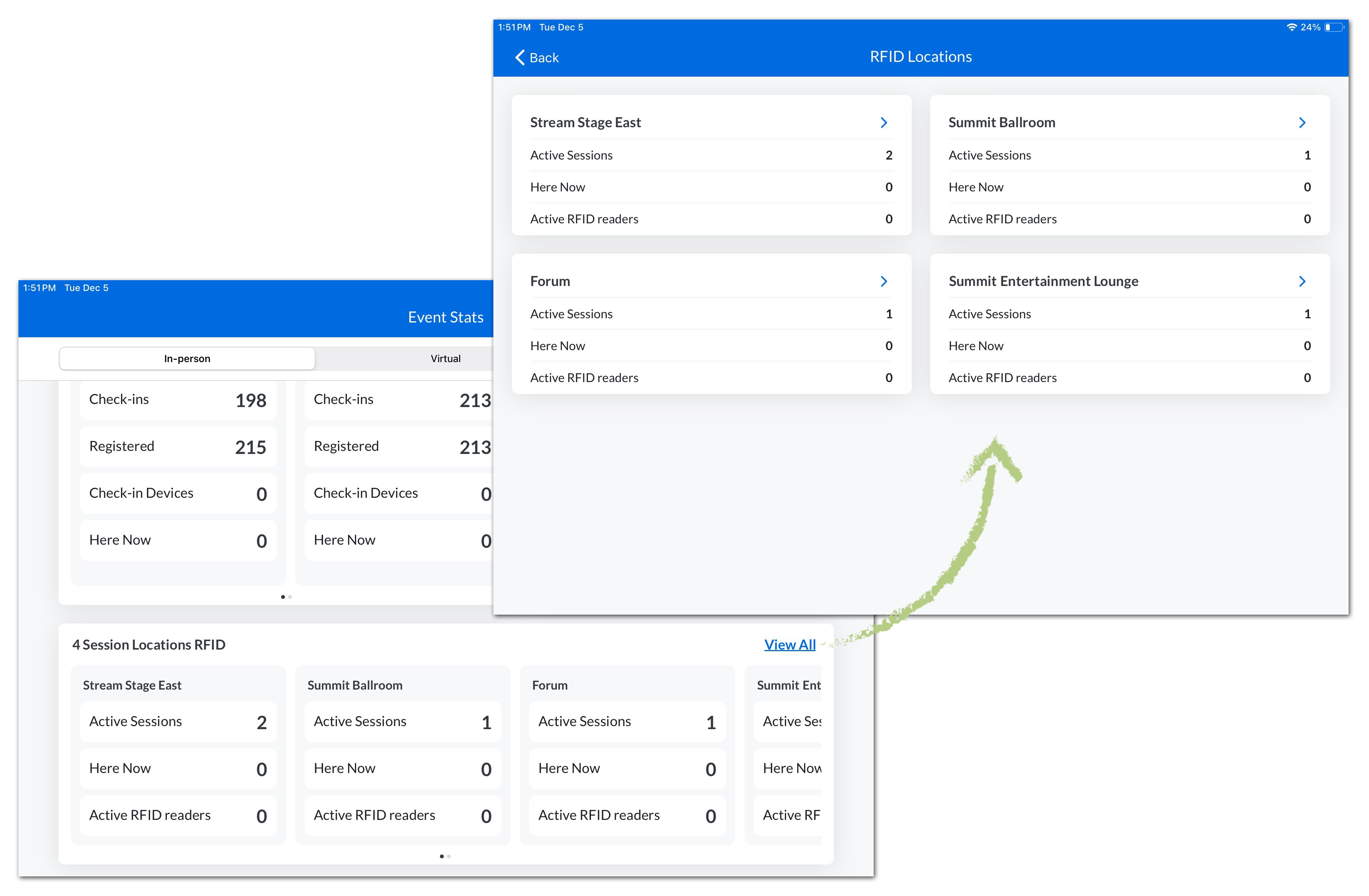 Viewing Your Event's Stats in OnArrival