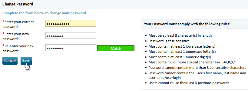 Resetting Your Transient Password and Security Question