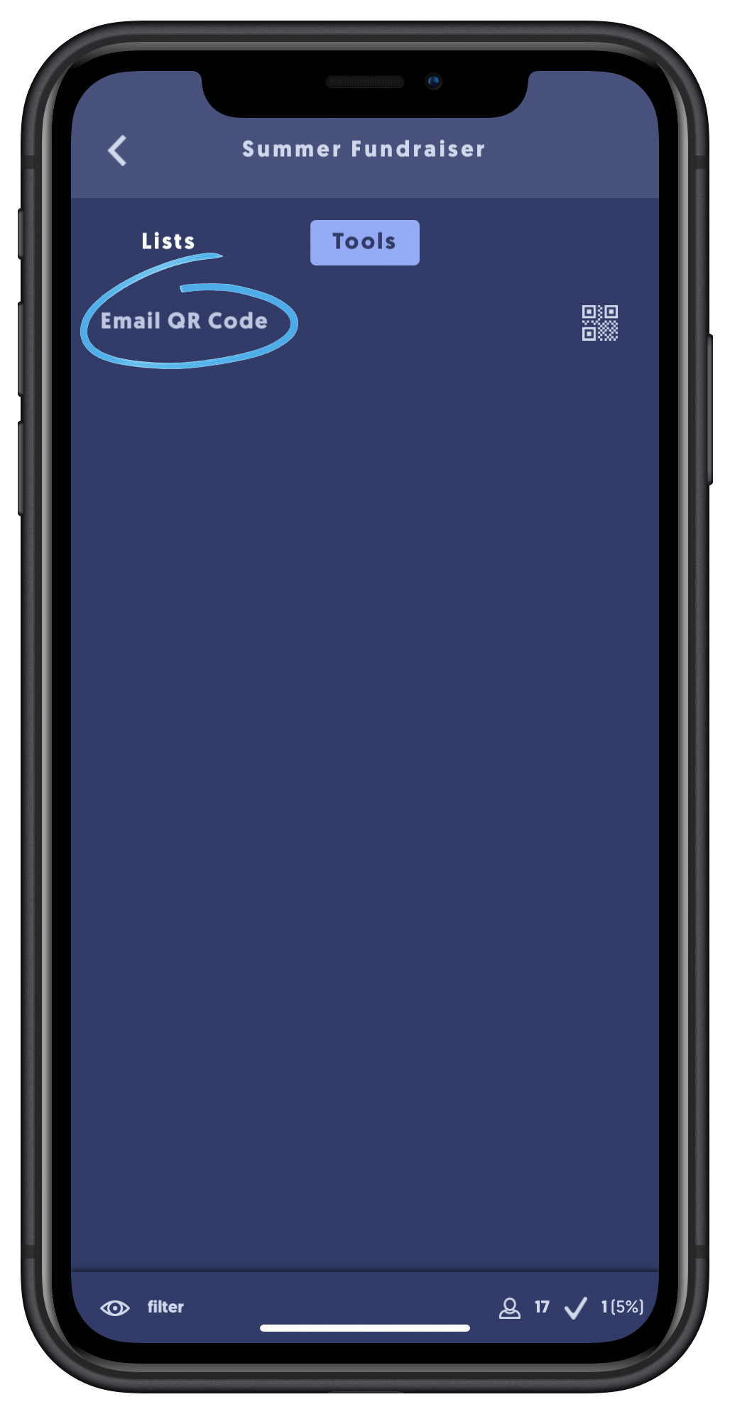 Sending QR Codes to Attendees through the Check-In App