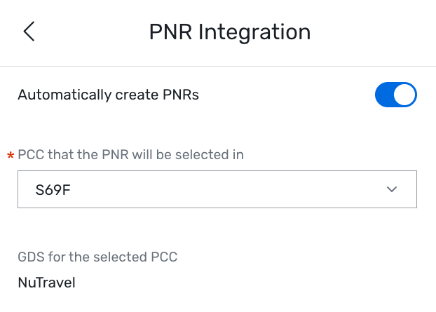 Setting Up a Passenger Name Record (PNR) Integration