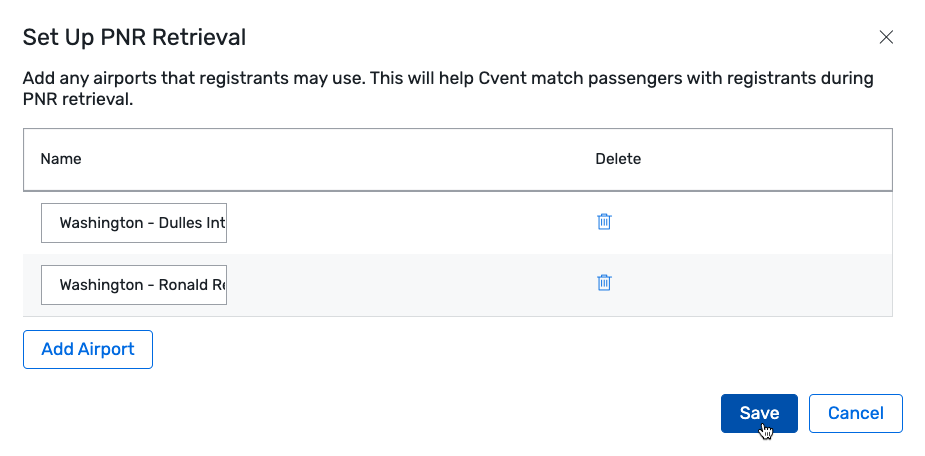 Setting Up a Passenger Name Record (PNR) Integration