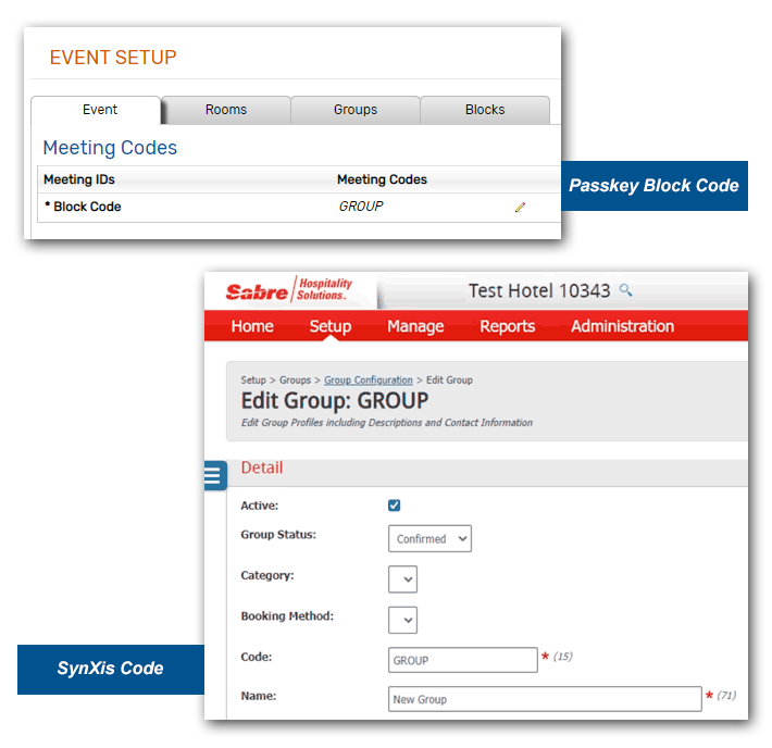 Setting Up GroupLink for the SynXis CR Integration