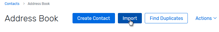 Importing Event Contacts