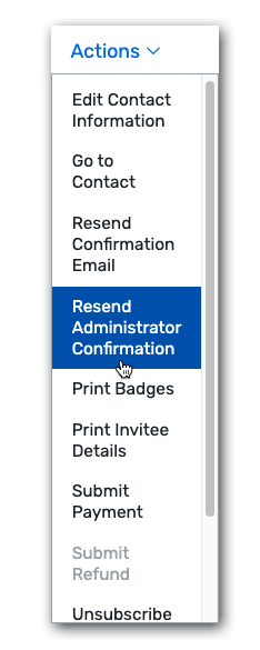 Updating Who Registered Your Invitee