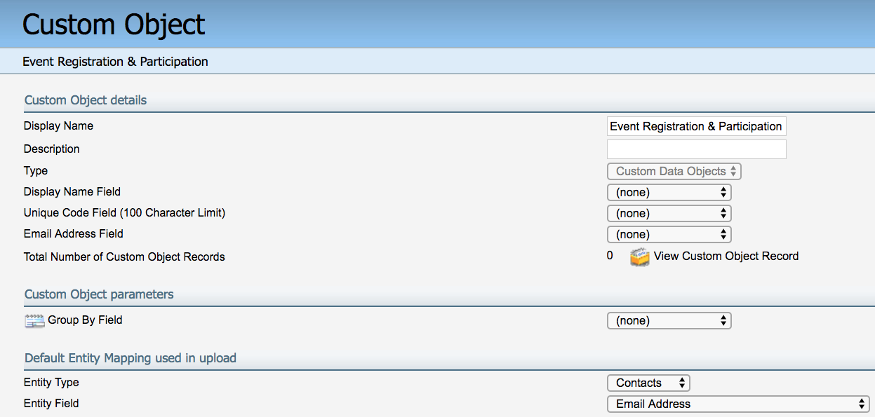 Using Eloqua Custom Objects