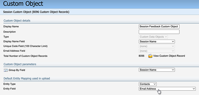 Using Eloqua Custom Objects