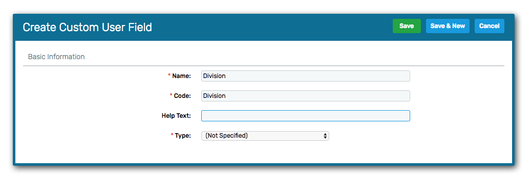 Using Custom User Fields