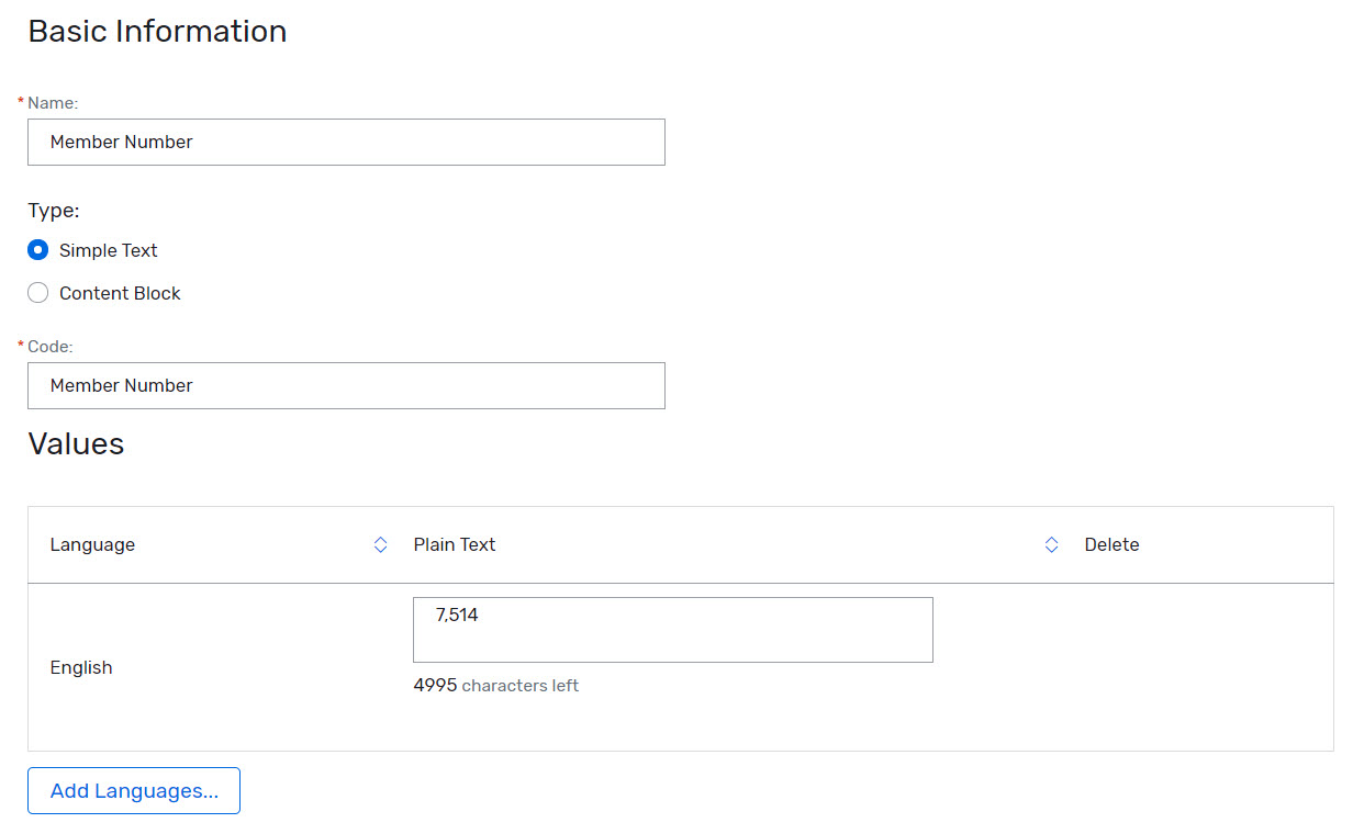 Using Custom Data Tags