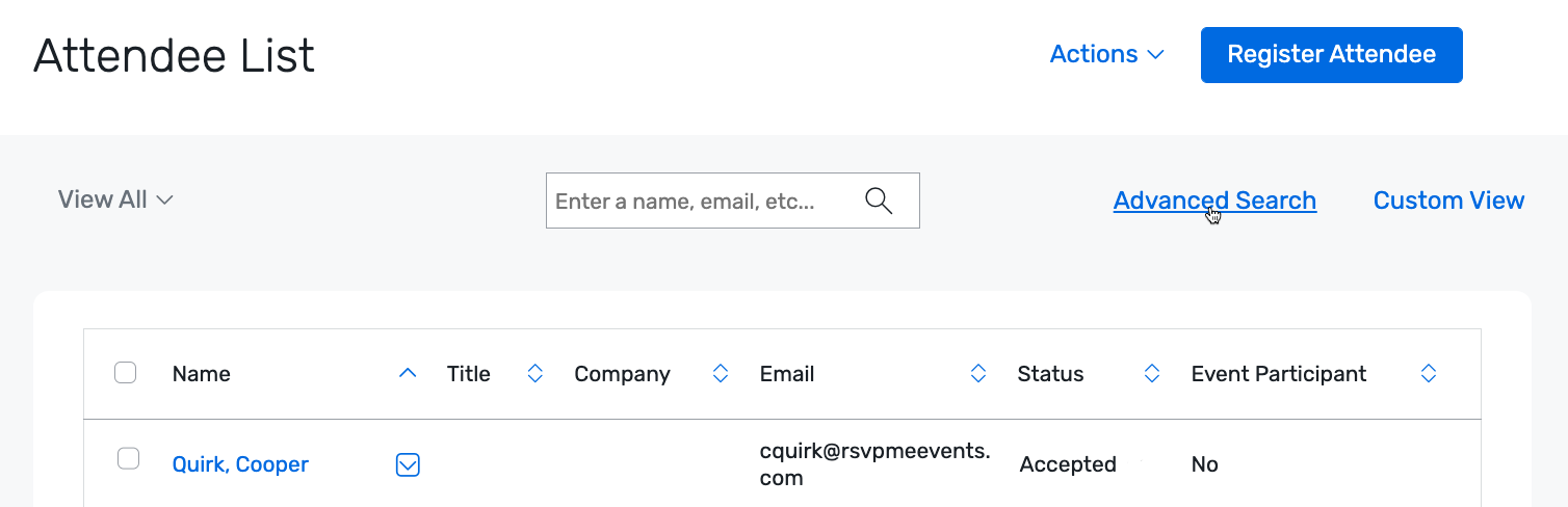 Using Advanced Search