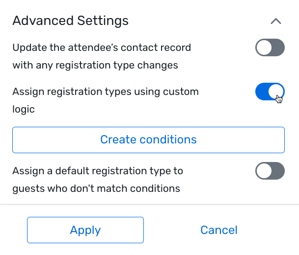 Using a Custom Process to Determine Registration Type