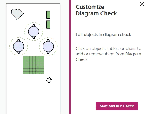 Using the Diagram Check Feature in Event Diagramming