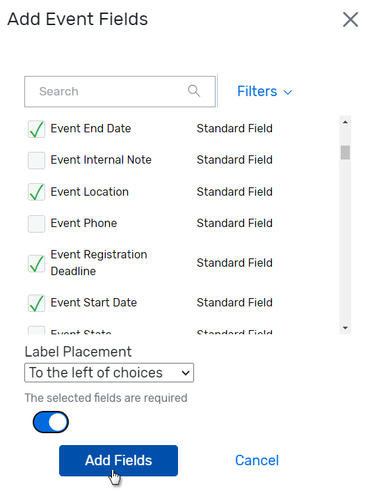 Using the Meeting Request Form Designer