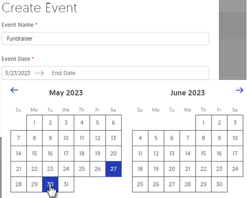 Creating an Event in Event Diagramming