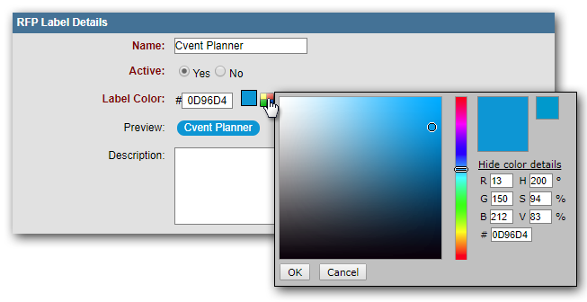 Creating RFP Labels