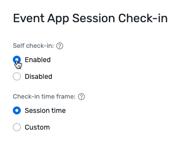 Configuring Session Check-In for Your Event App