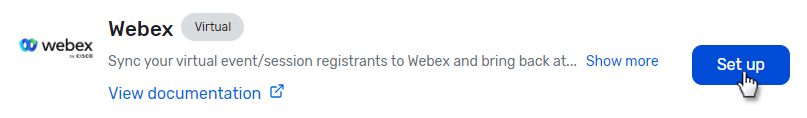 Connecting your Cvent Account with Webex