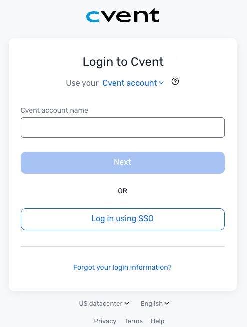 Connecting your Cvent Account with Webex