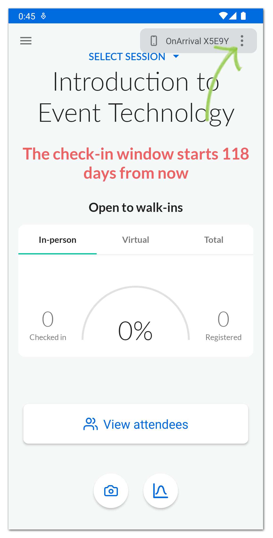 Checking Out Attendees in OnArrival on Android Devices
