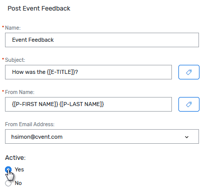Inviting People to Take the Feedback Survey