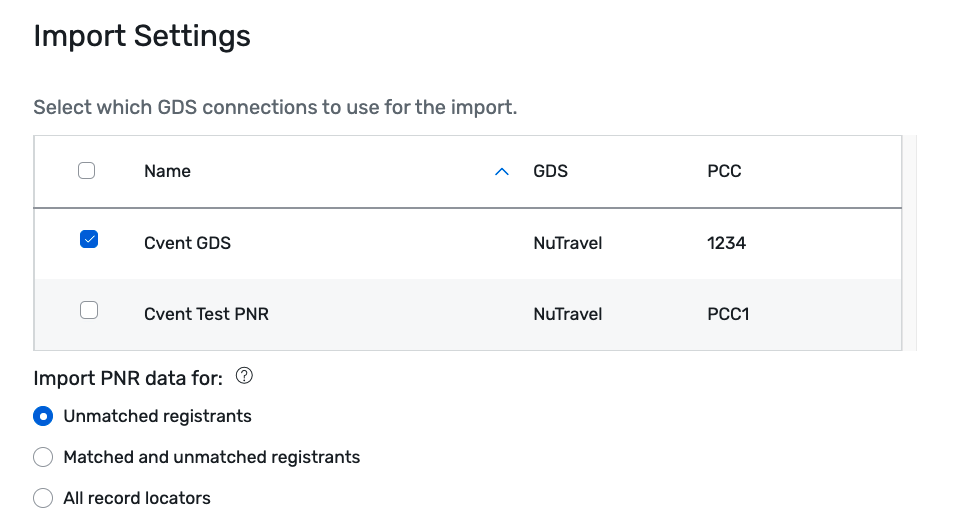 Managing PNRs in a Single Event