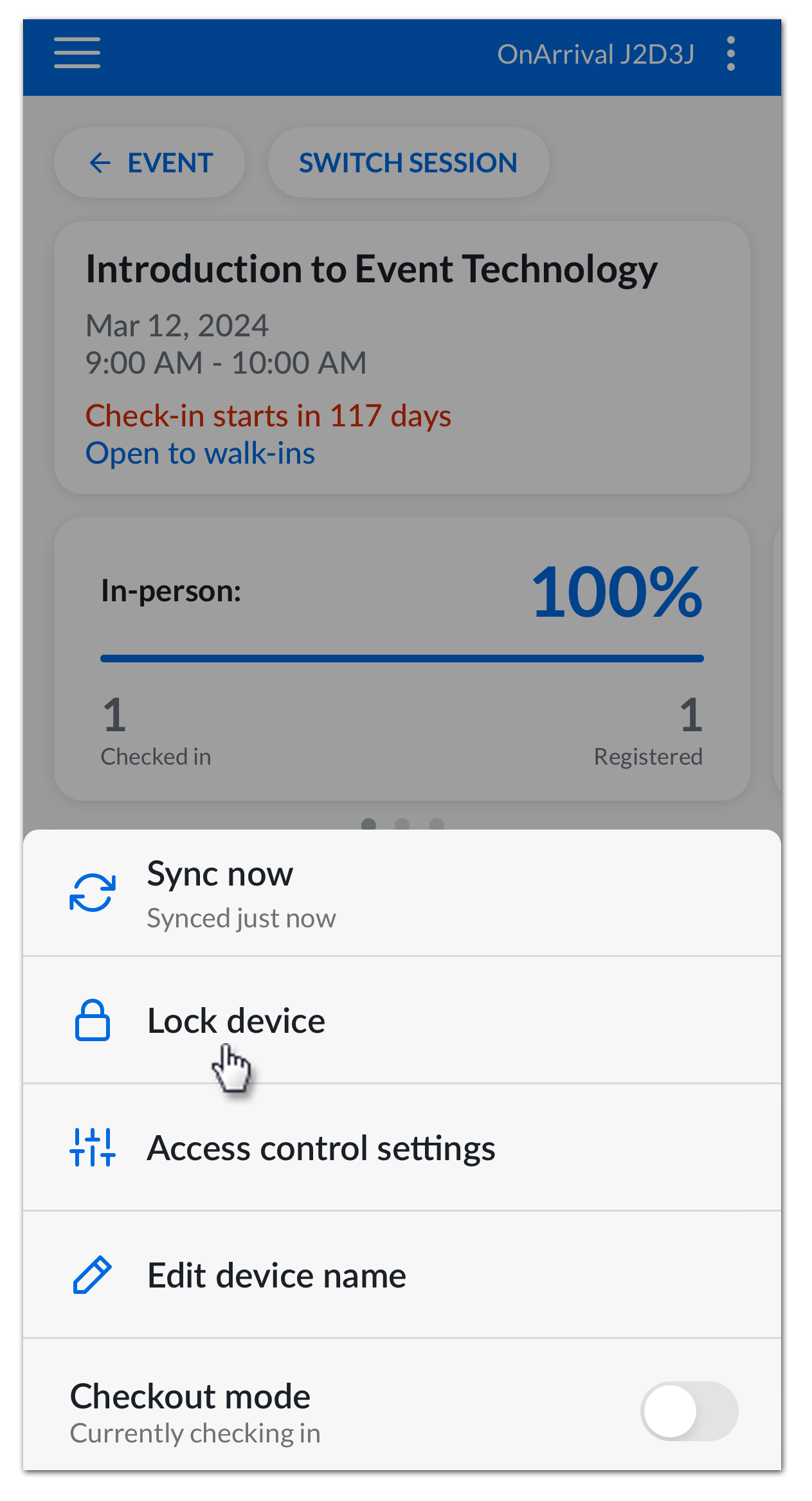 Locking Devices in OnArrival