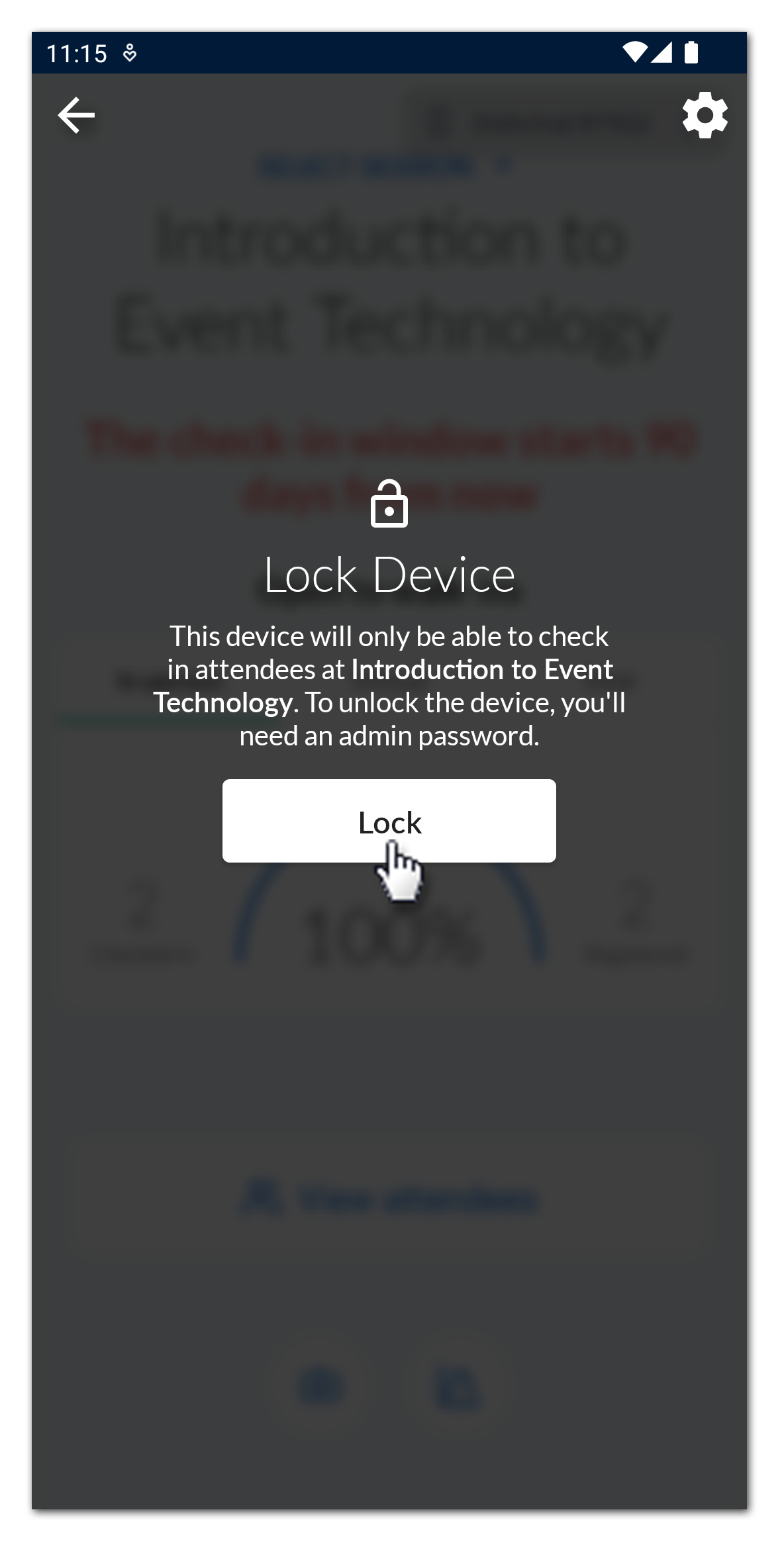 Locking Devices in OnArrival