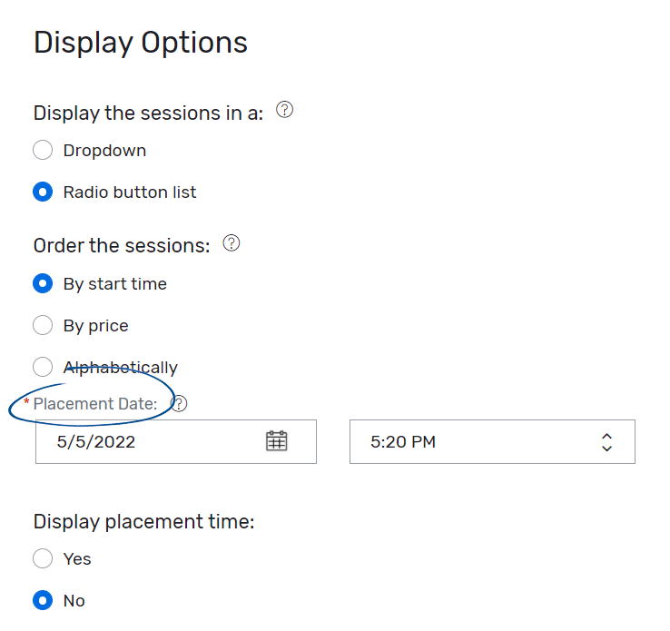 Using Display Priority to Reorder Sessions and Session Groups