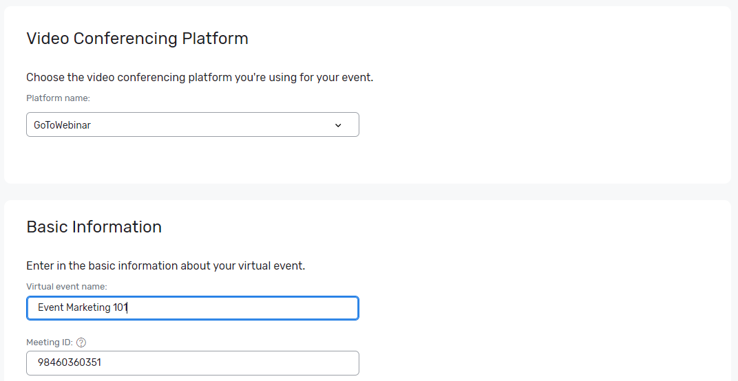 Integrating GoToWebinar with Your Event