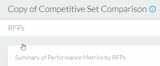Using the Competitive Set Comparison Report in Business Intelligence