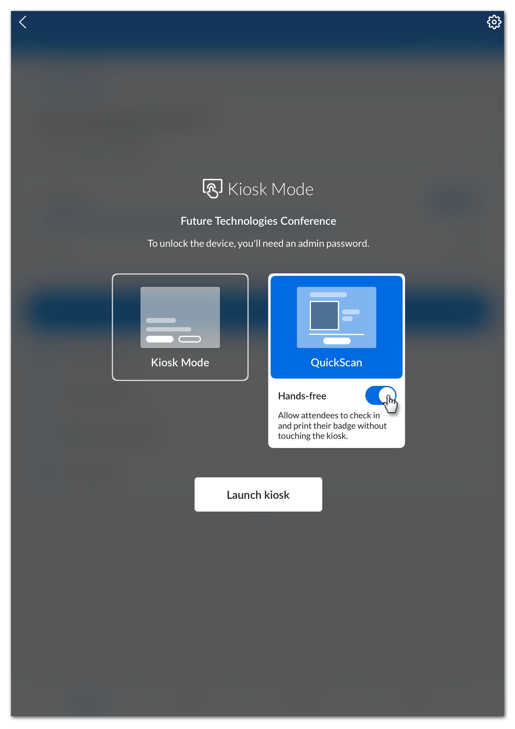 Setting Up Kiosk Mode in OnArrival