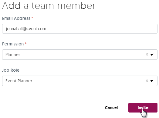 Managing Team Members in Event Diagramming