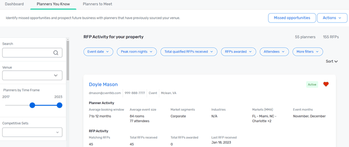 Reviewing the Planner Navigator Dashboard