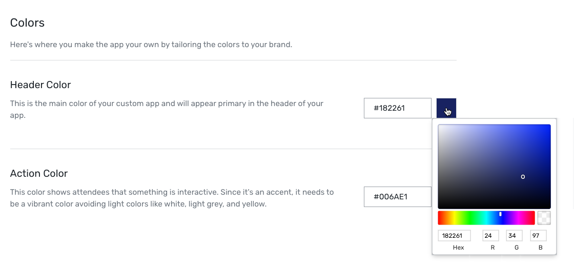 Configuring Your Attendee Hub Custom Branded App