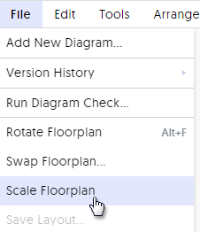 Uploading and Scaling a Floor Plan in Event Diagramming
