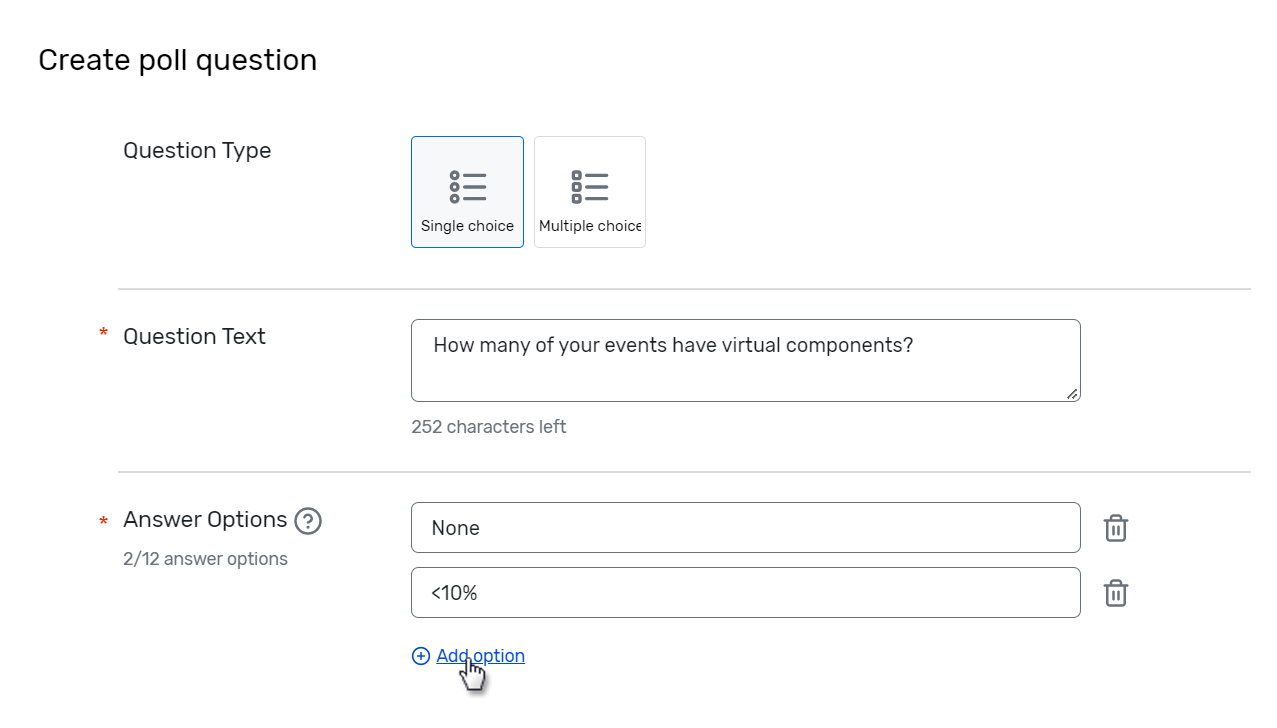 Moderating Live Polls on the Attendee Hub Website and App