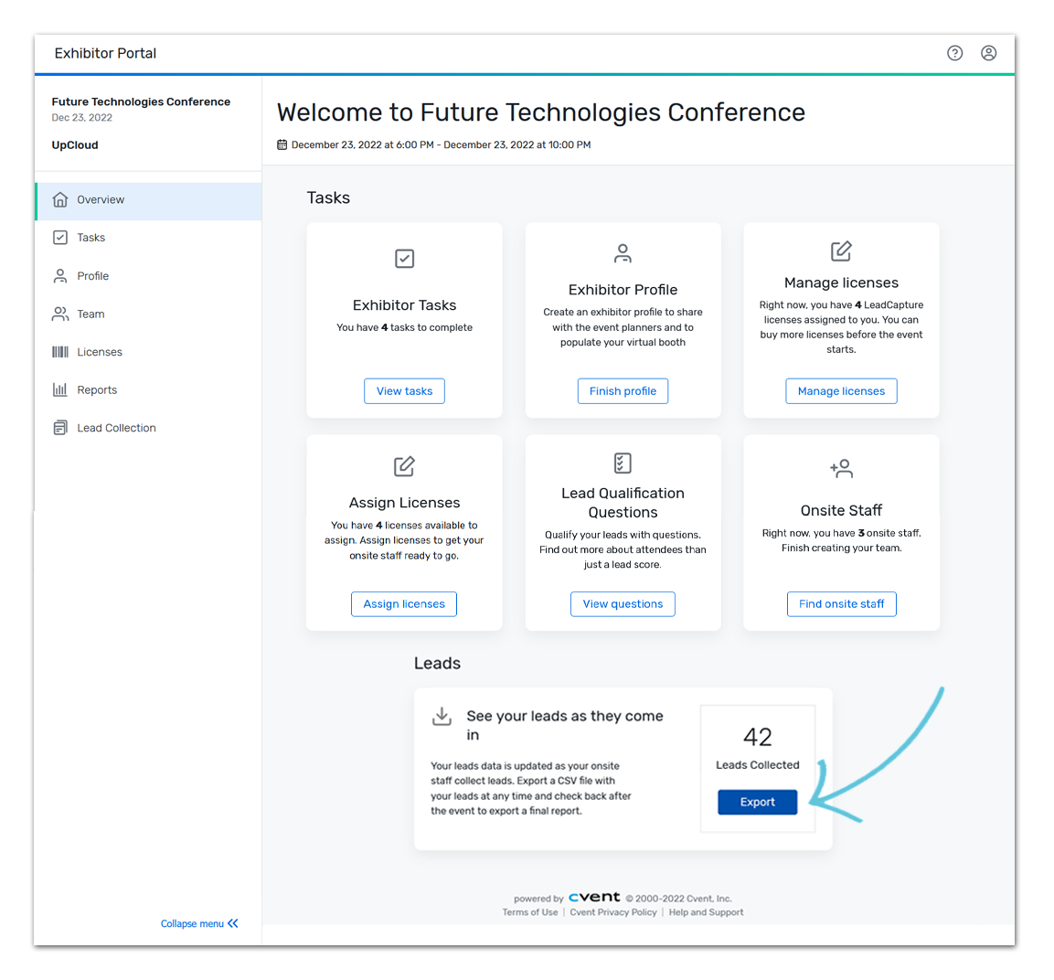 Exporting Your Leads Post-Event