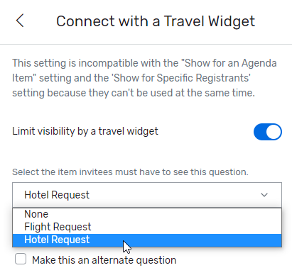 Using Widget Visibility Logic