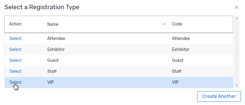 Using Invitation Lists to Assign Registration Types