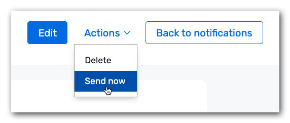 Managing Notifications for Attendee Hub