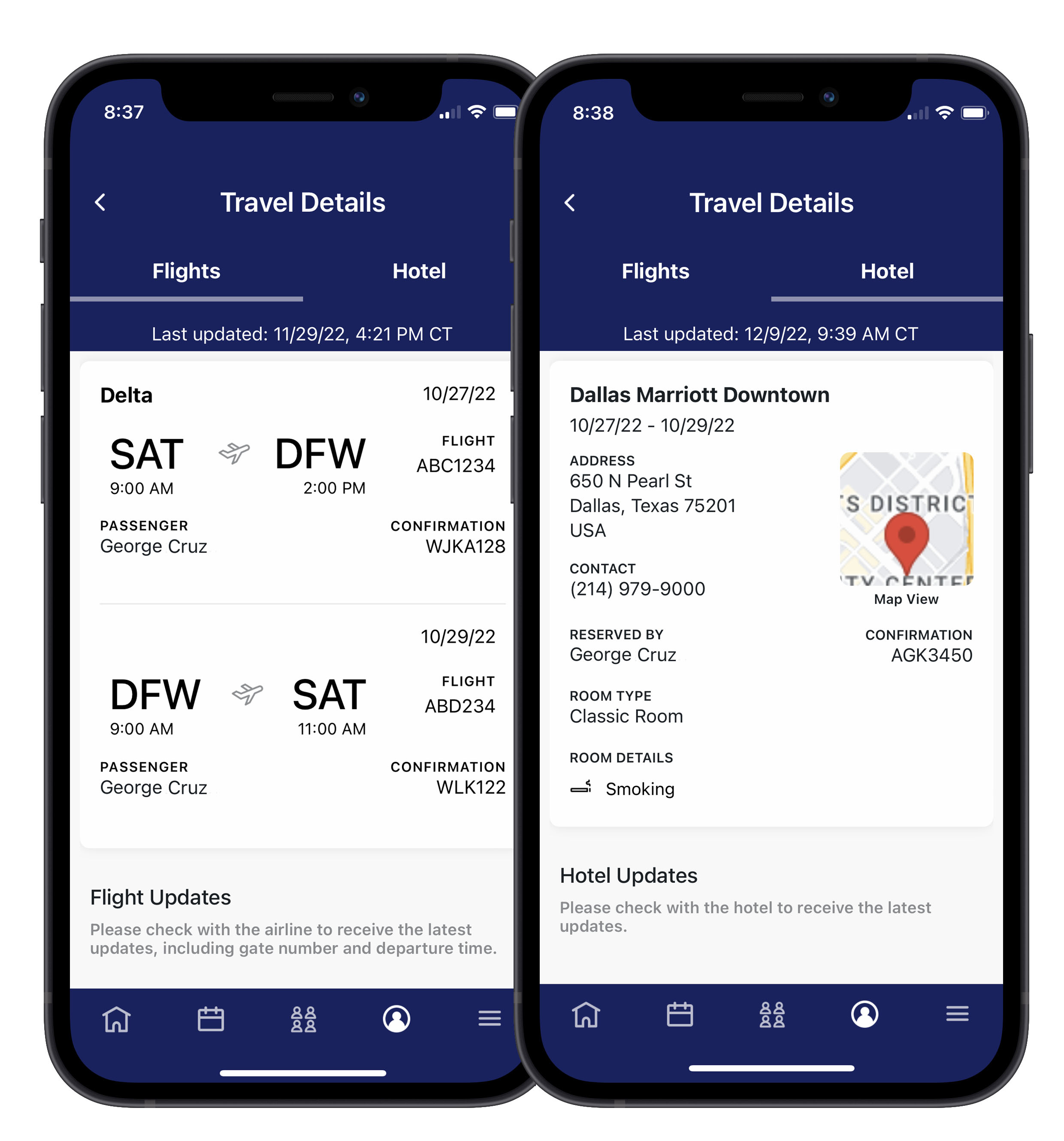 Displaying Attendee Travel Data in Your Event App