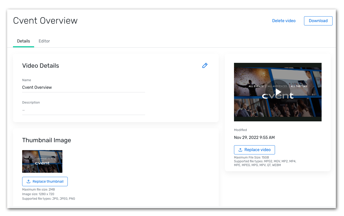 Using the Video Library