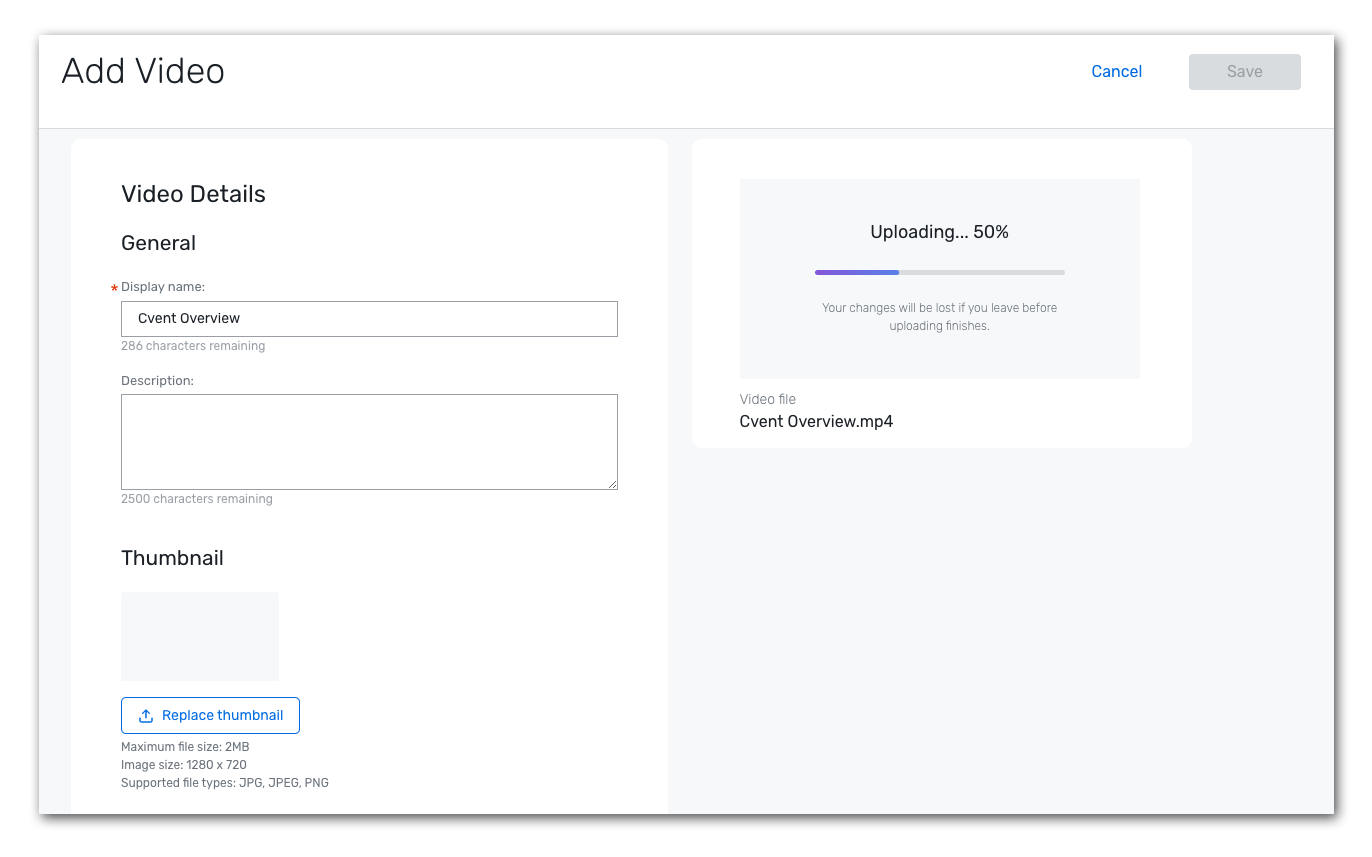 Using the Video Library
