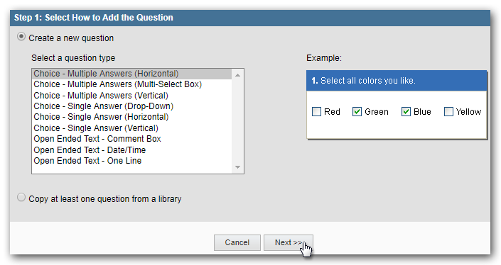 Adding Questions to Your RFP