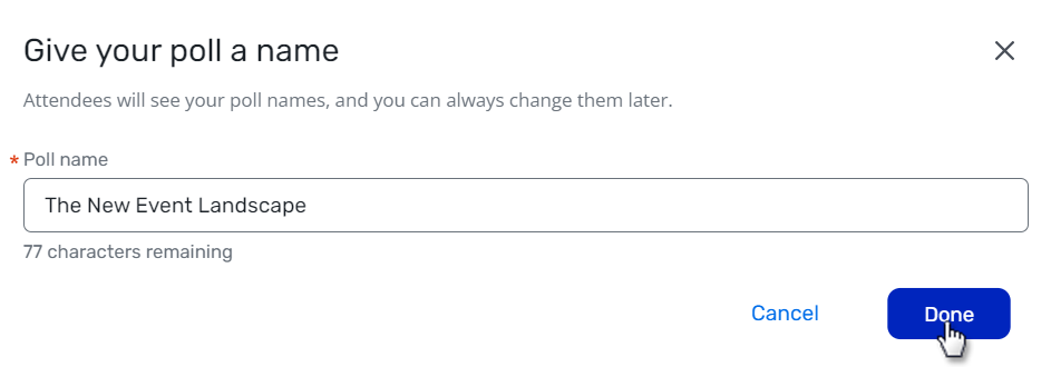 Setting Up Live Polling for Attendee Hub