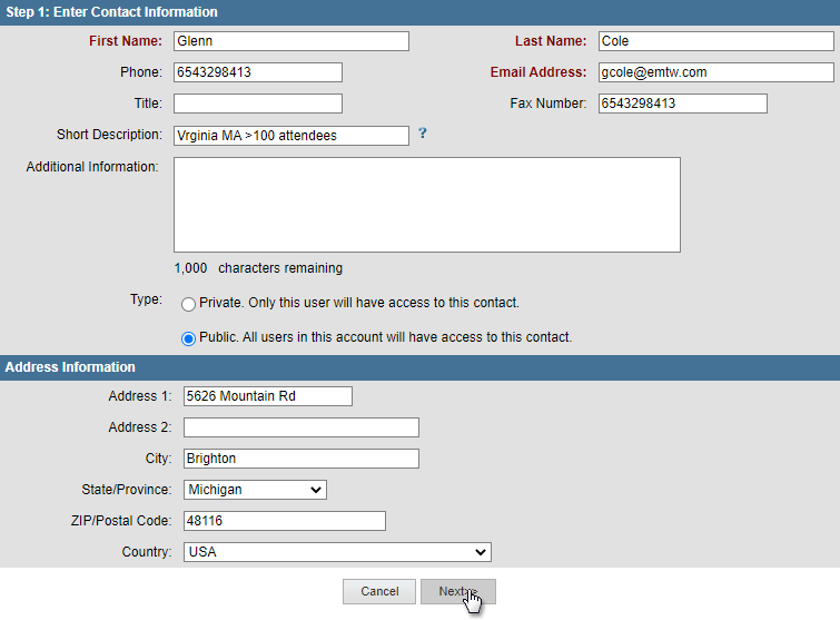 Adding NSO Contacts