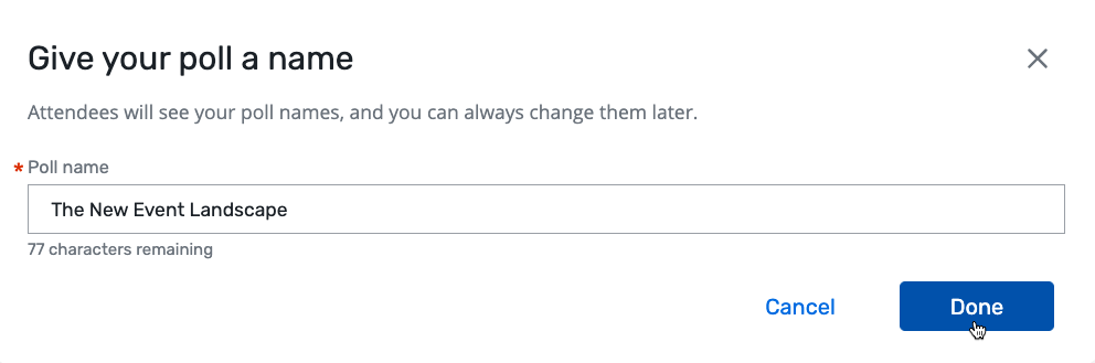 Setting Up Live Polling for Attendee Hub